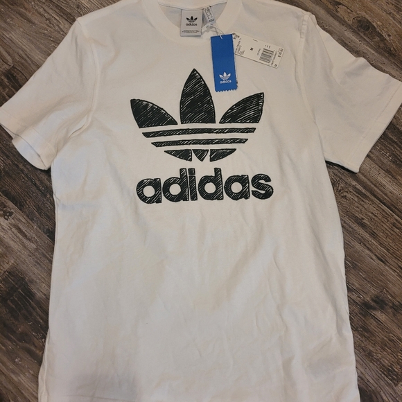 adidas | Shirts | Nwt Mens Adidas Orignals Hand Drawn Big Trefoil Logo ...